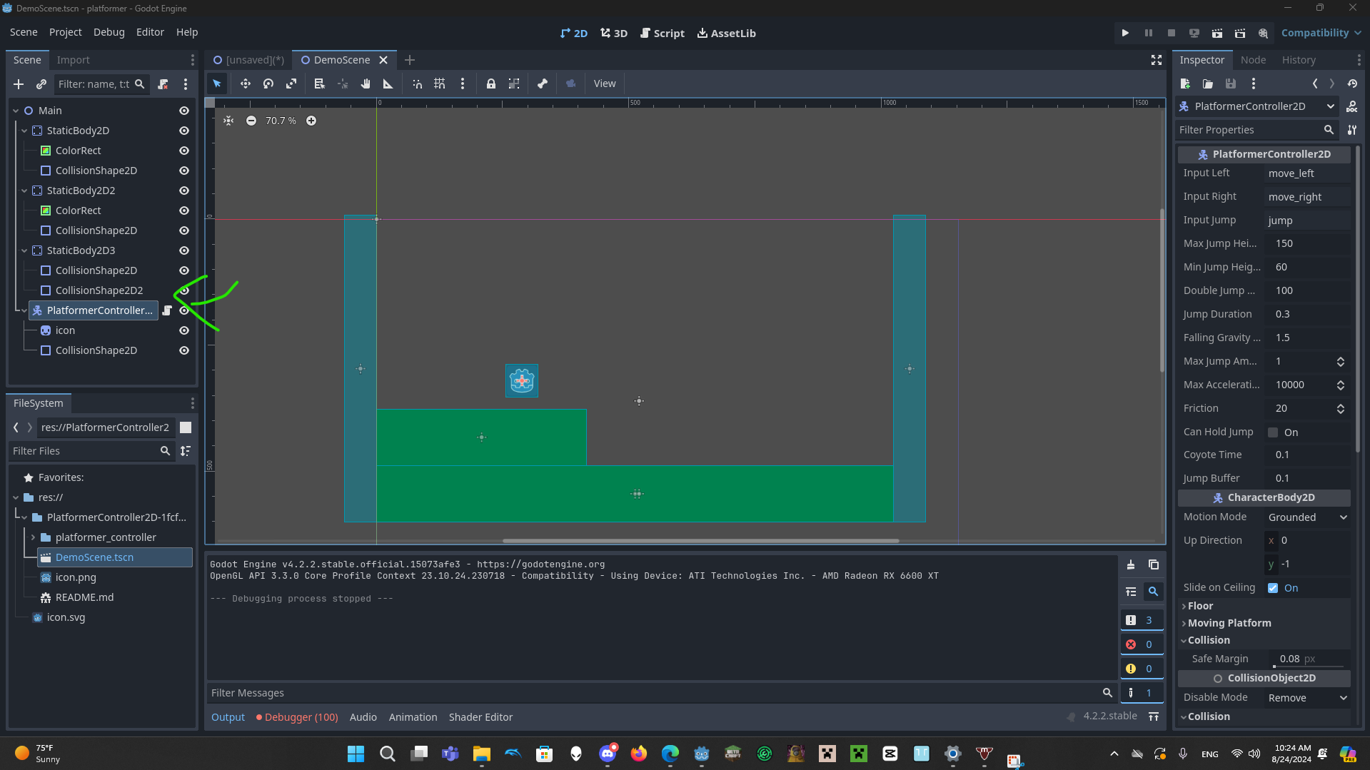 How To Make a Simple 2d Platformer in Godot 4 – Astros Devlog